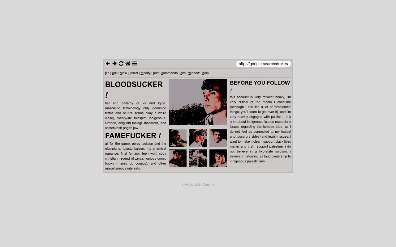 bloodsucker, famefucker.
